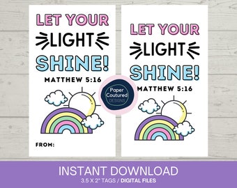 Let Your Light Shine, This Little Light of Mine, Cootie Catcher, Bible ...