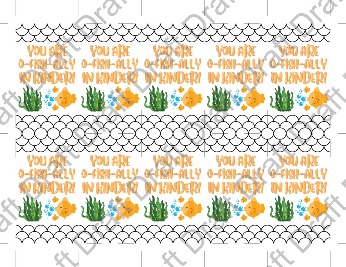 First Day of School Printable Tag Download Classroom Treat Tag Goldfish ...