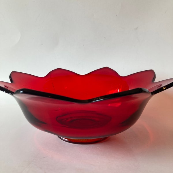 Red Depression Glass - Etsy