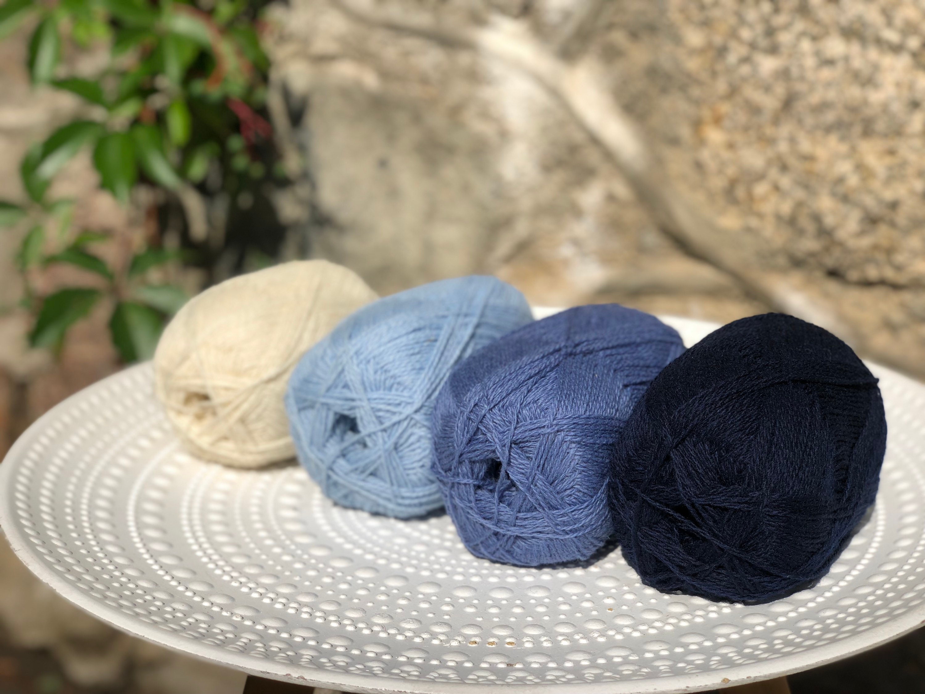 Dark blue New Zealand wool yarn 100% wool yarn Lace wool | Etsy