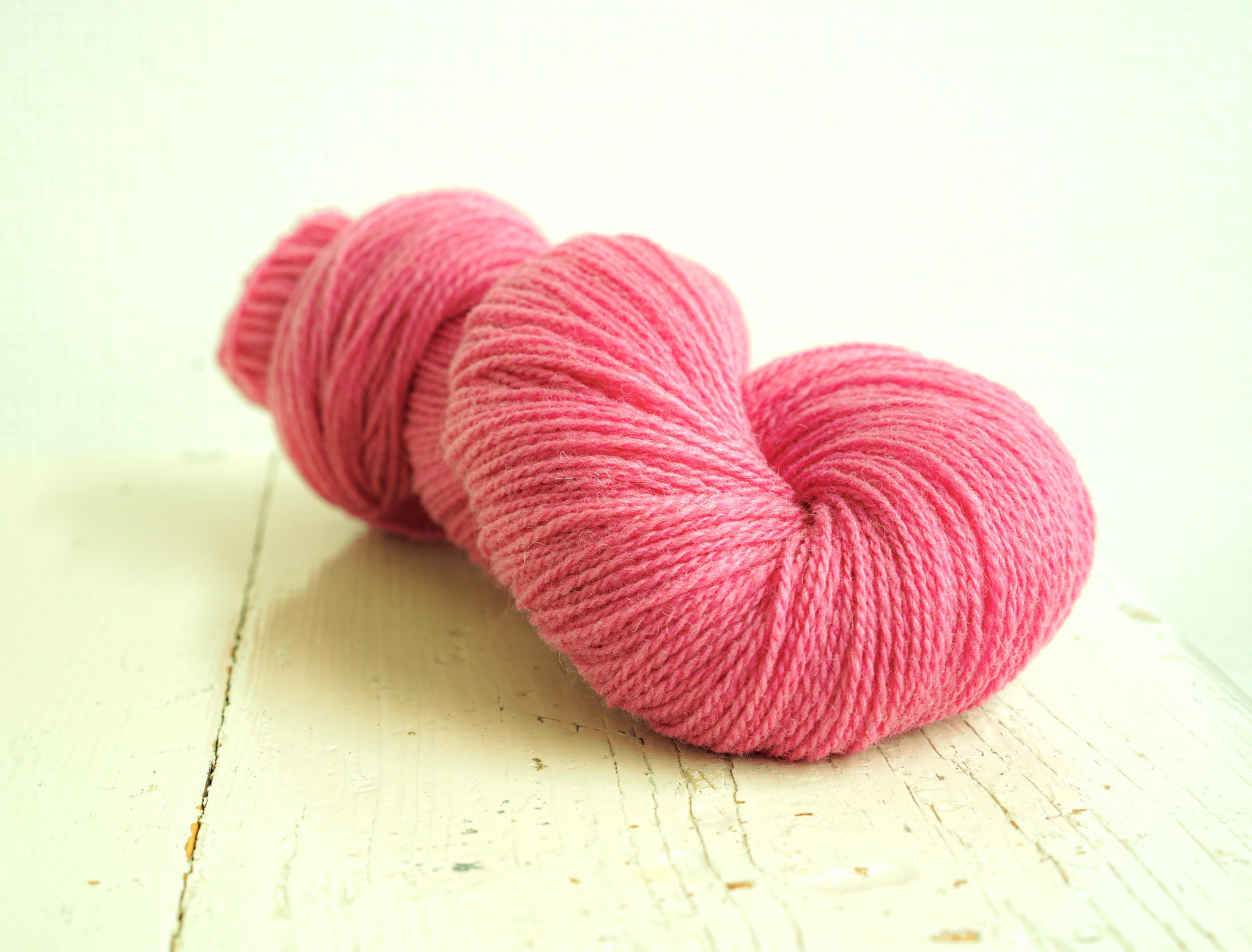Rose Color New Zealand Fingering Wool 100g./350 Oz. Hand - Etsy
