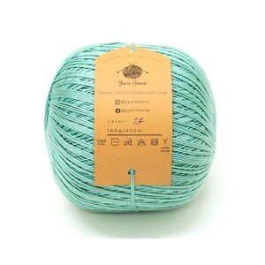 Eucalyptus Color Mercerised Cotton 100g/452m for Handcraft, Summer ...