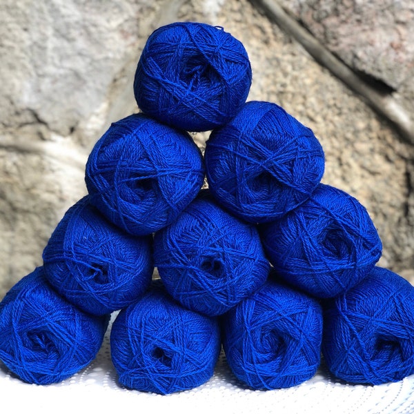 Blue Yarn - Etsy