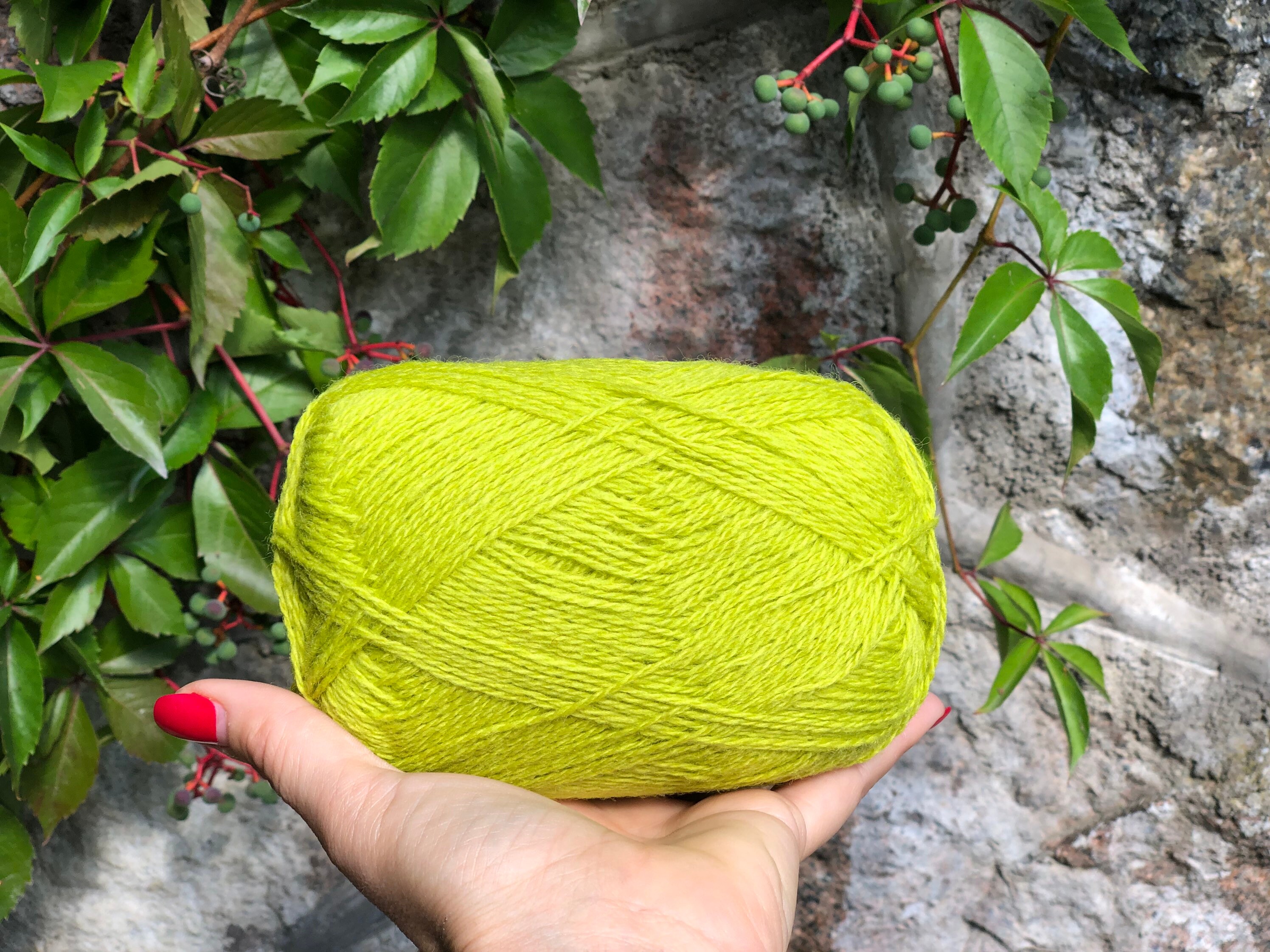 Neon Green New Zealand Wool Yarn 100% Wool Yarn Pattern - Etsy UK