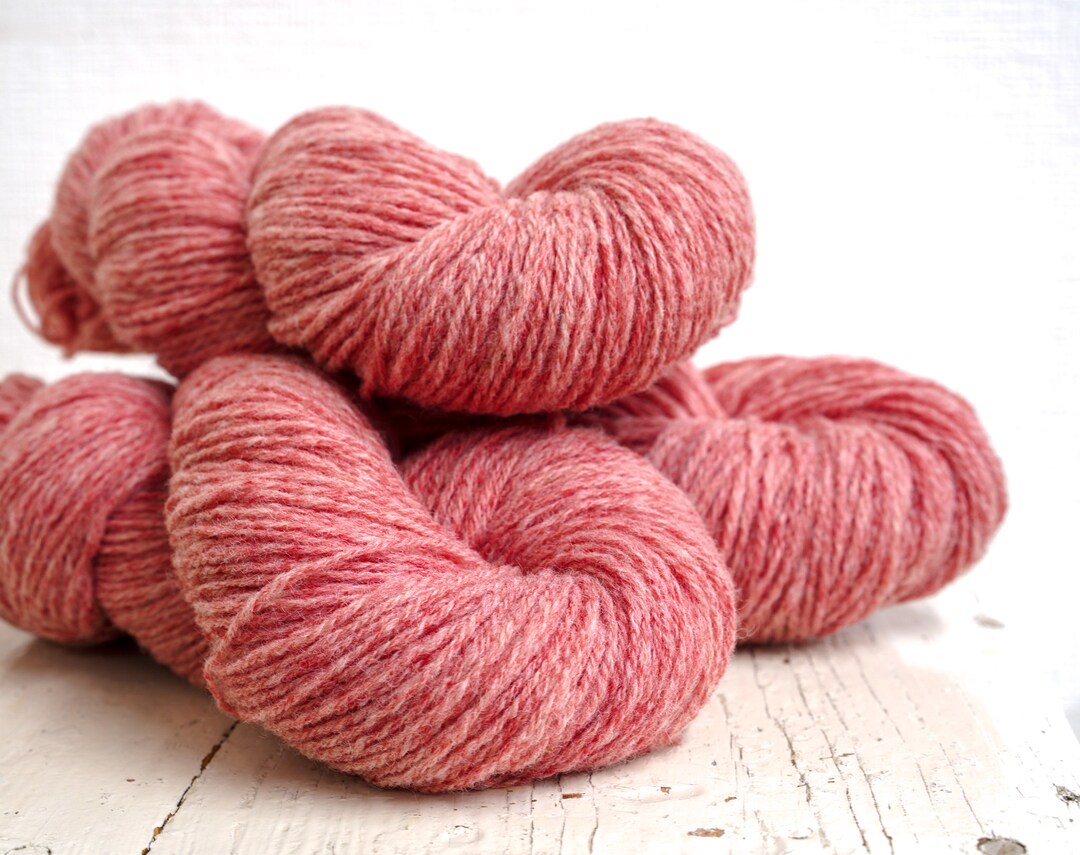 Meat Color Merino and Suffolk Wool Yarn Blend 100g/3,5oz, Fingering ...
