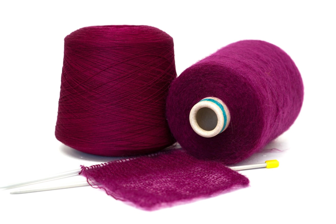 Mulberry Mohair Silk Lace Yarn: Italian Merino Wool Blend - Etsy