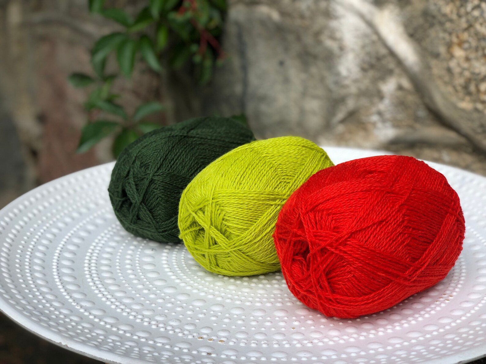 Neon green Zealand wool yarn 100% wool yarn Lace wool | Etsy