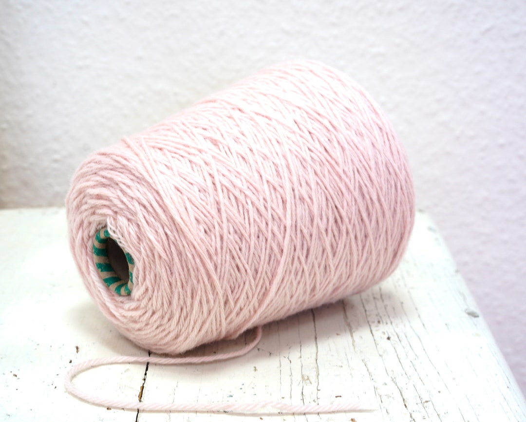 Lightest Pink Rose Colour New Zealand Wool for Tufting Gun - 500 G/17,5 ...