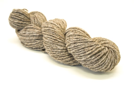 Grey brown Undyed New Zealand Aran Wool Yarn 100g 115m for Hand Knitting for Slippers Warm Cardigans Coats Plaids Home Decor 266 Etsy