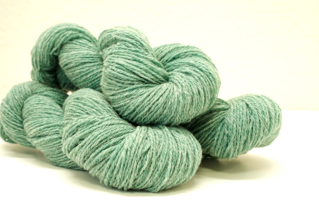 Green Melange Merino and Suffolk Wool Yarn Blend 100g/320m. for Hand ...