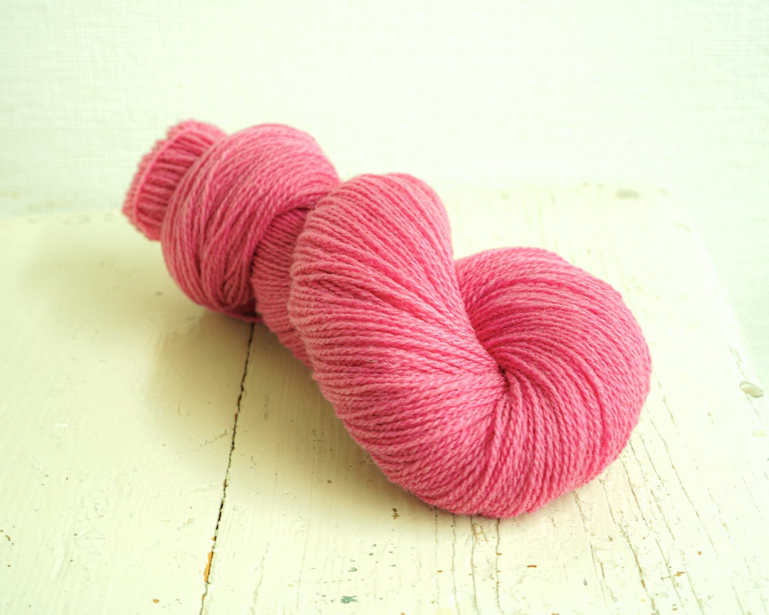 Rose Color New Zealand Fingering Wool - 100g./3,50 Oz. - Hand Knitting ...