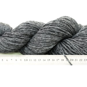 Graphite Grey New Zealand Aran Wool Yarn: 100g Skein - Etsy