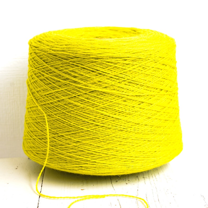 Neon Yellow Yarn - Etsy
