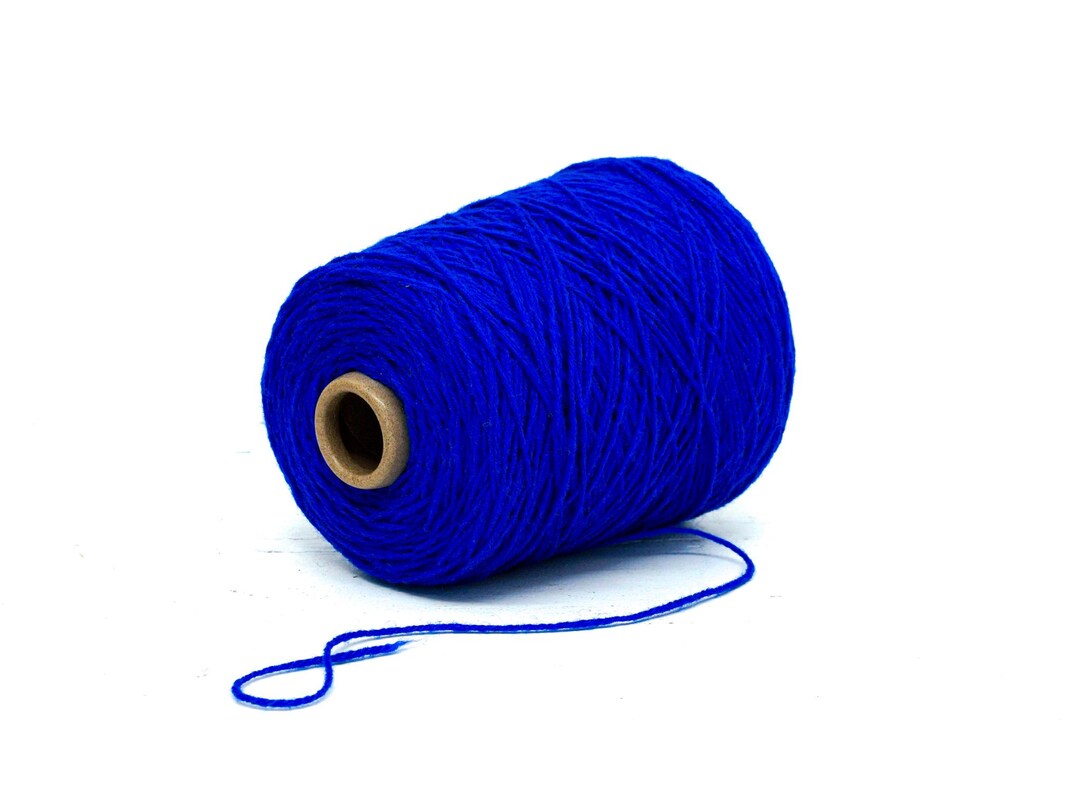 Royal Blue - New Zealand Yarn – 100% Rustic Wool - 500g/17.5oz for ...
