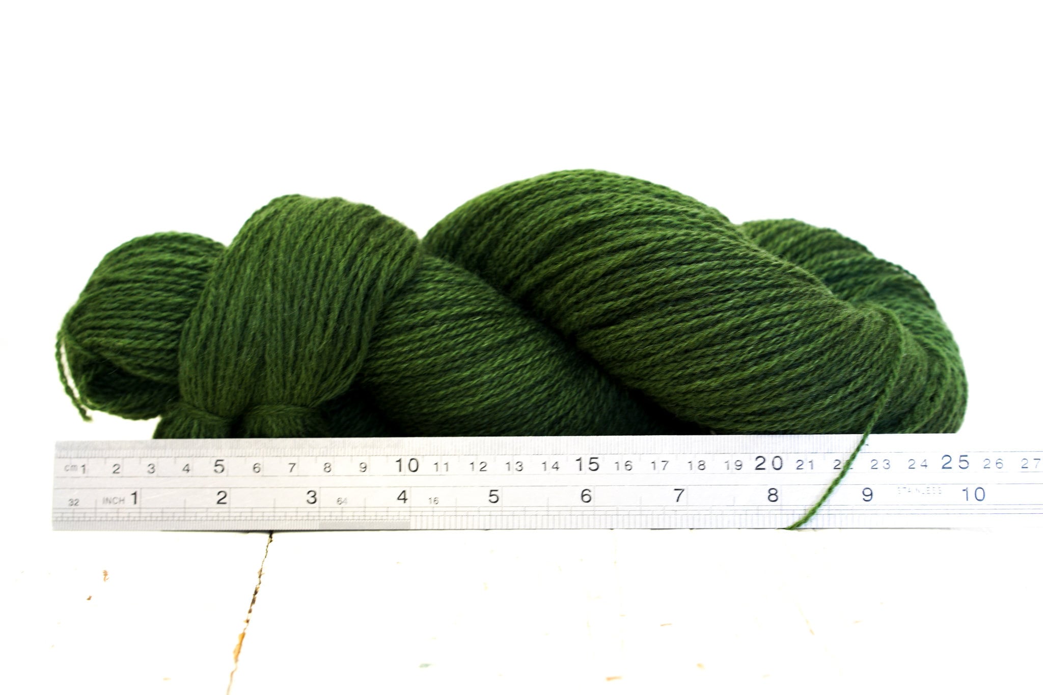Forest Green Wool Yarn 100g./350 Oz. New Zealand Wool for - Etsy