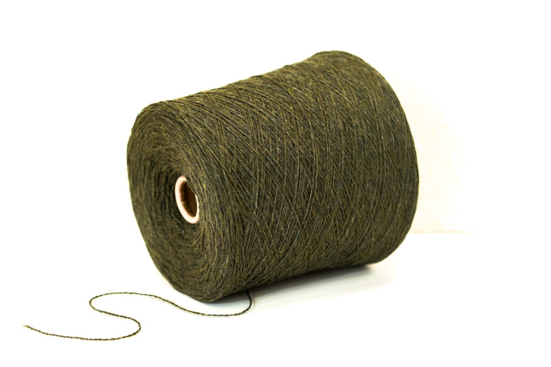Dark Green New Zealand Wool Yarn, Fingering Weight, 900g Cone - Etsy