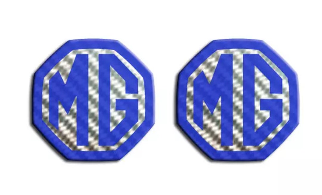 MG TF LE500 Stickers 70mm Badge Insert Set of 2 Front Rear Logo Blue ...