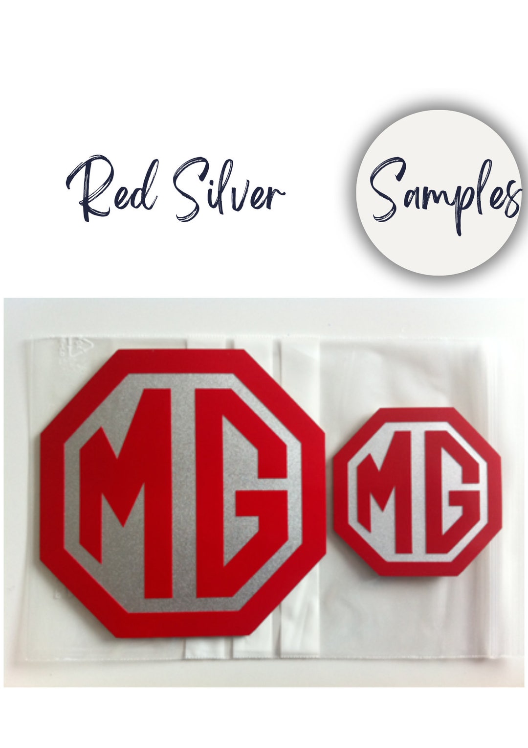 TF OEM 02-06 Year Style Red Silver Front & Rear Insert Centre Caps ...