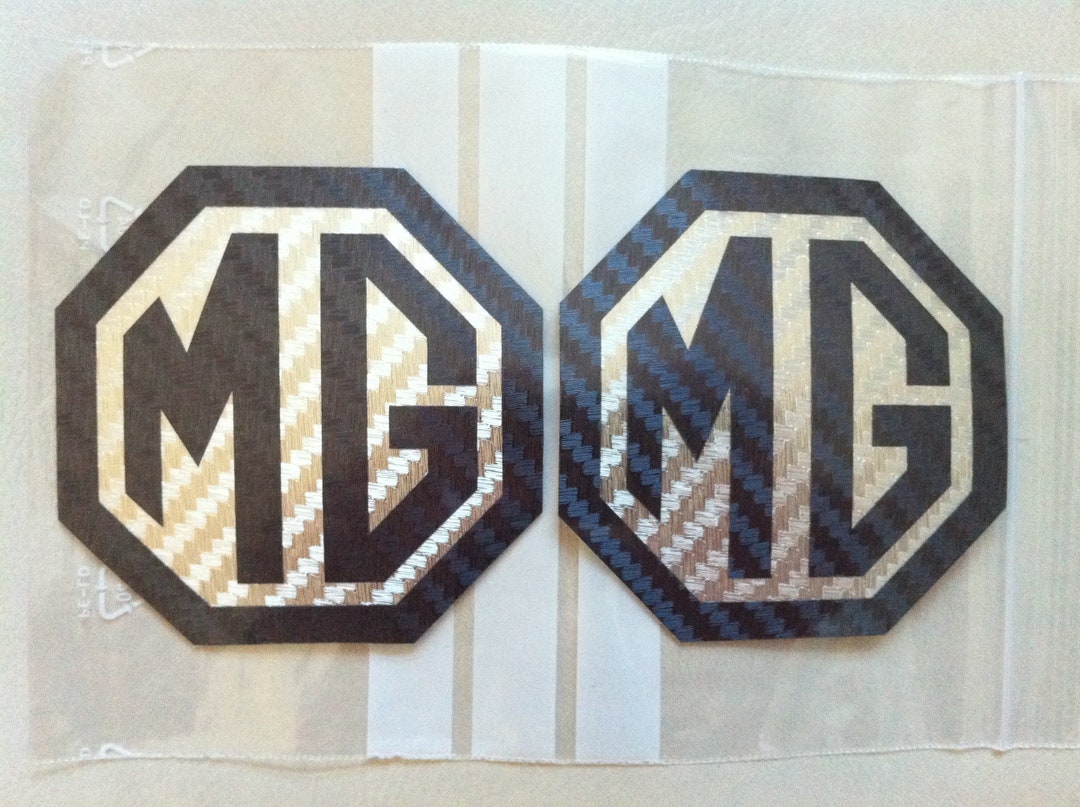 MG TF LE500 Stickers 70mm Badge Insert Set of 2 Front Rear Logo Chrome ...