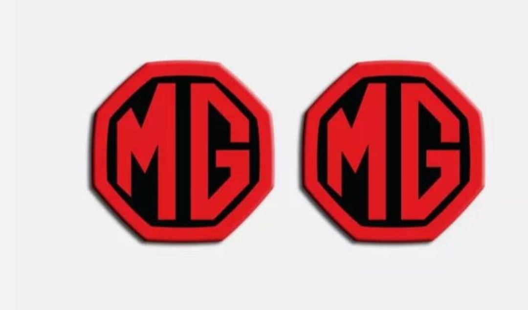 MGF MK1 LE500 Set of 2 Inserts Front Rear Fits 59mm Emblem Badges Black ...
