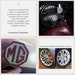 TF Car 2 X Badges for MG Inserts Front Rear Logo Set 90mm/70mm Emblem ...