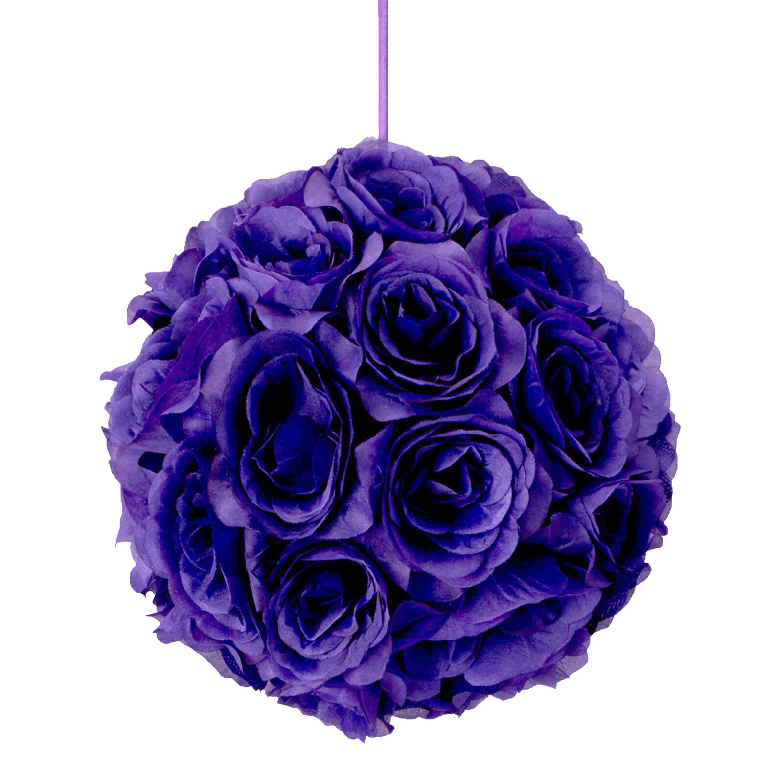 10 Round Silk Pomander Rose Kissing Ball With Satin - Etsy