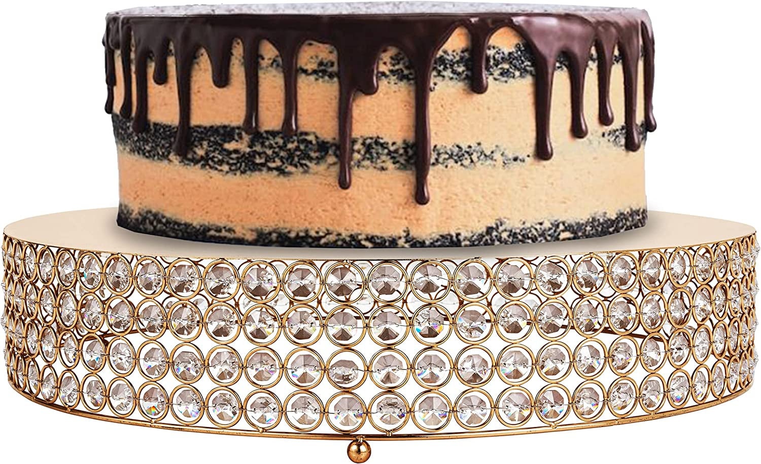 Crystal Cake Stand 10"-gold - Etsy