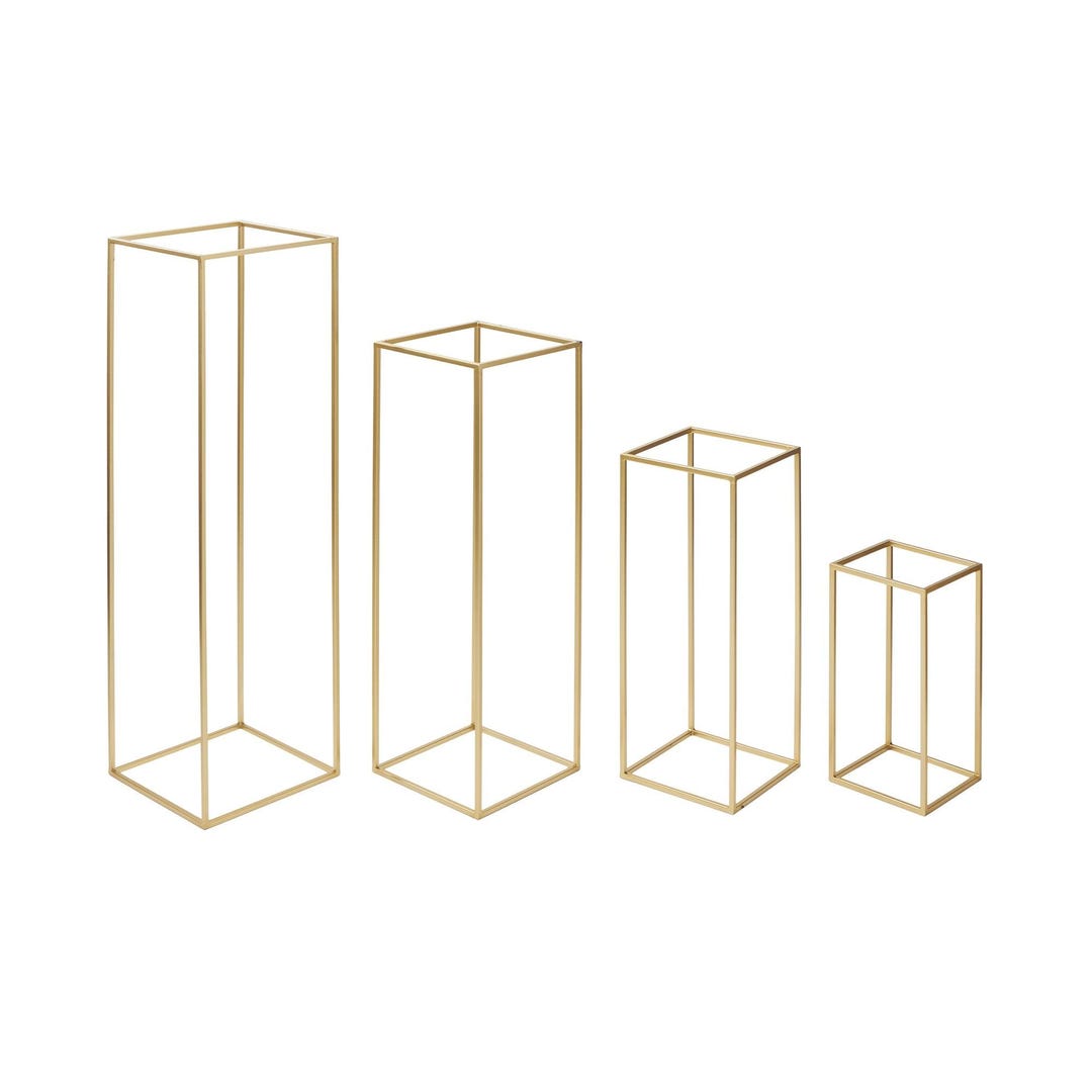 Simply Elegant Gold Floral Box Frame Set - Metal, Flower Décor ...