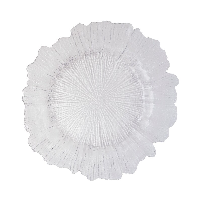 Coral Reef Quality Glass Charger Plate 13 Inch Service Plate - Etsy