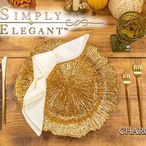 Plastic Charger Plate Table Decor for Parties Dinner - Etsy