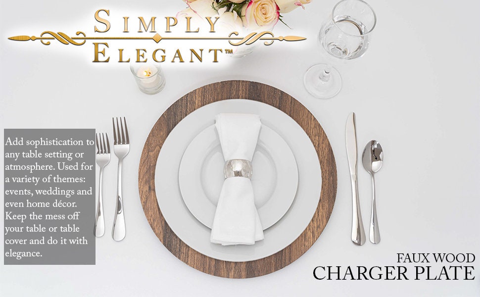 Plastic Charger Plate Table Decor for Parties Dinner - Etsy