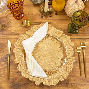 Coral Reef Quality Glass Charger Plate 13 Inch Service Plate for ...