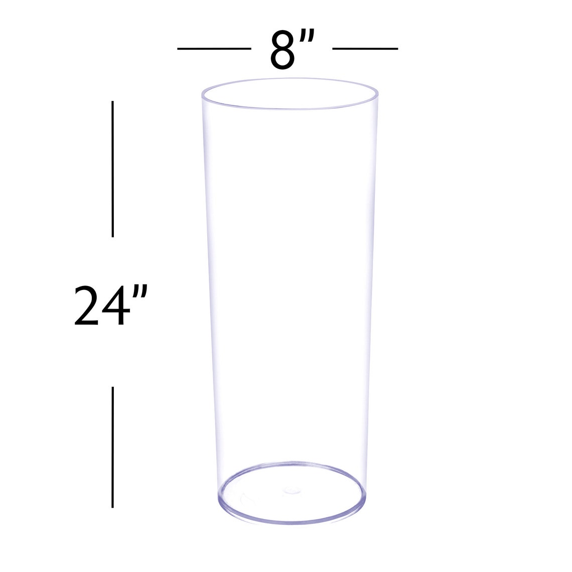 Large Clear Acrylic Centerpiece Flower Cylinder Vase for - Etsy