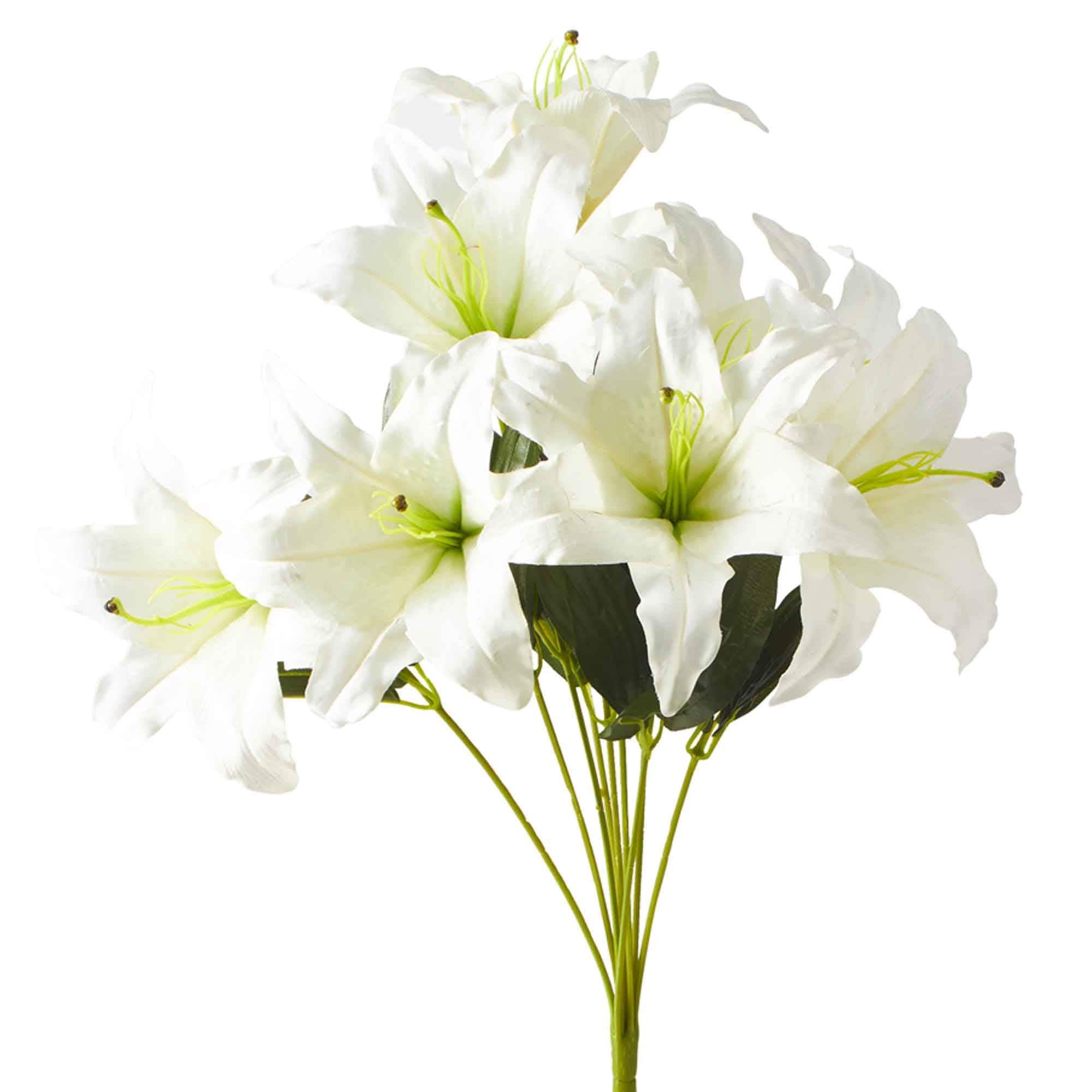 Simple Elements Artificial White Lily Flower 21 Inches Faux - Etsy