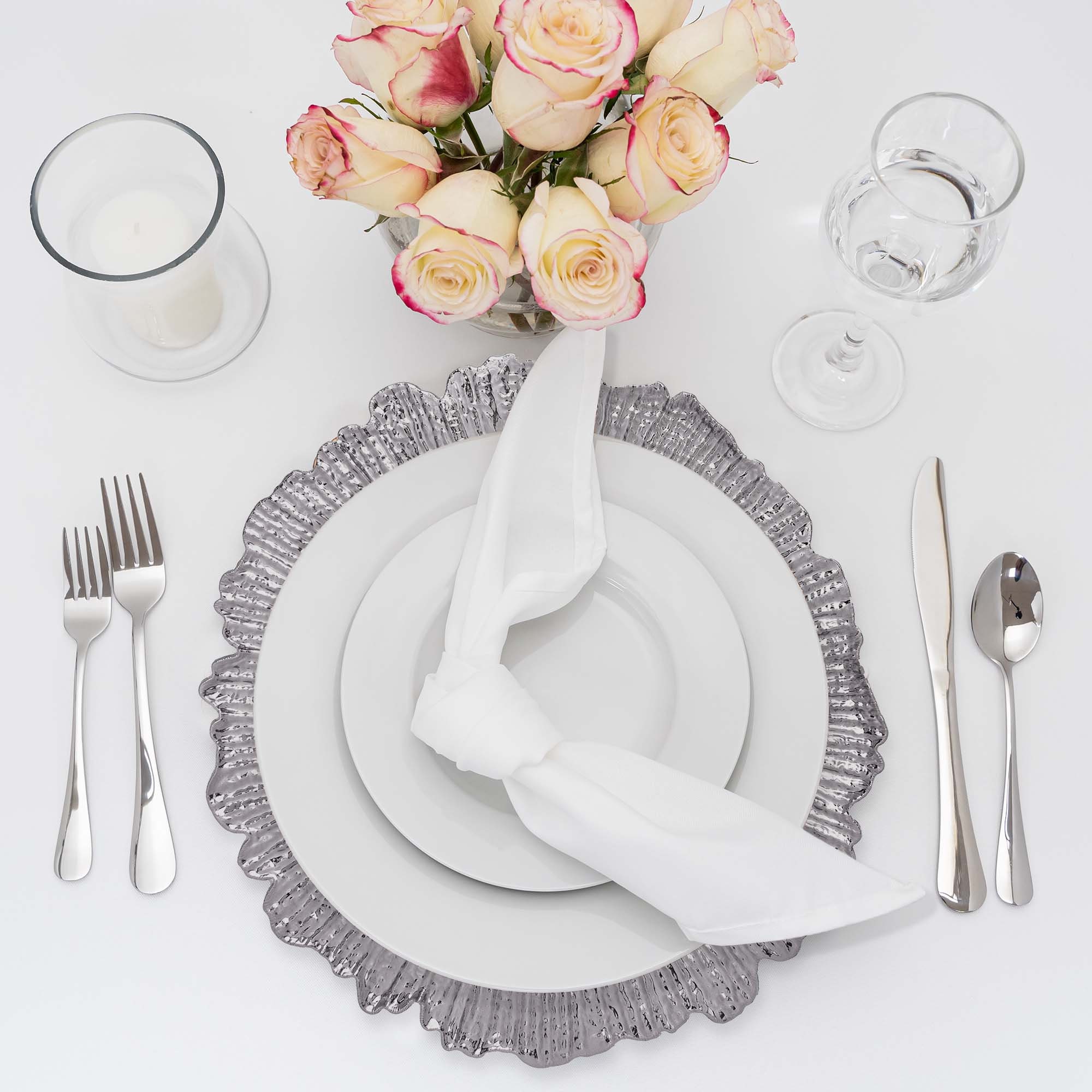 Plastic Charger Plate, Table Decor for Parties, Dinner, Weddings, Gala ...