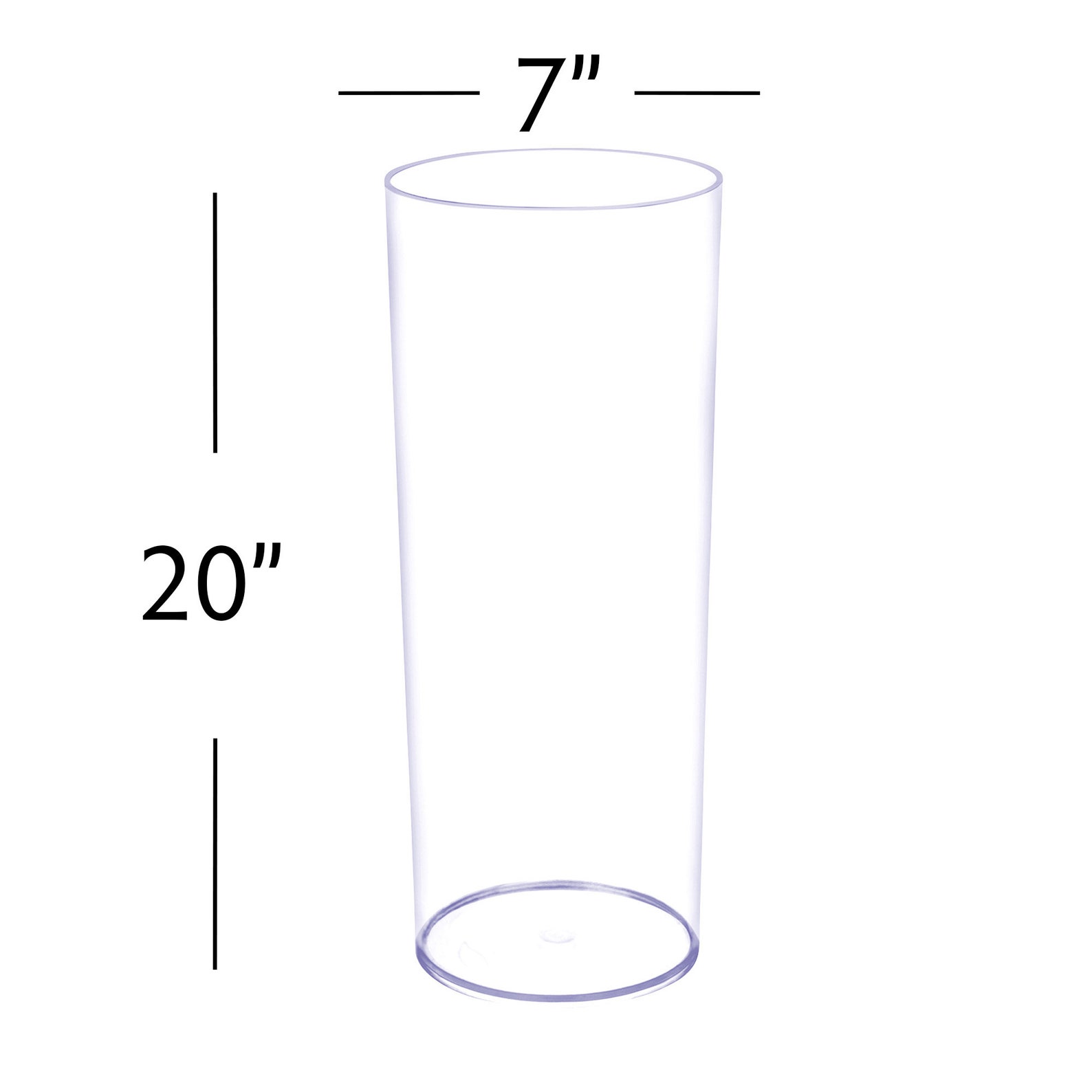 Large Clear Acrylic Centerpiece Flower Cylinder Vase for - Etsy
