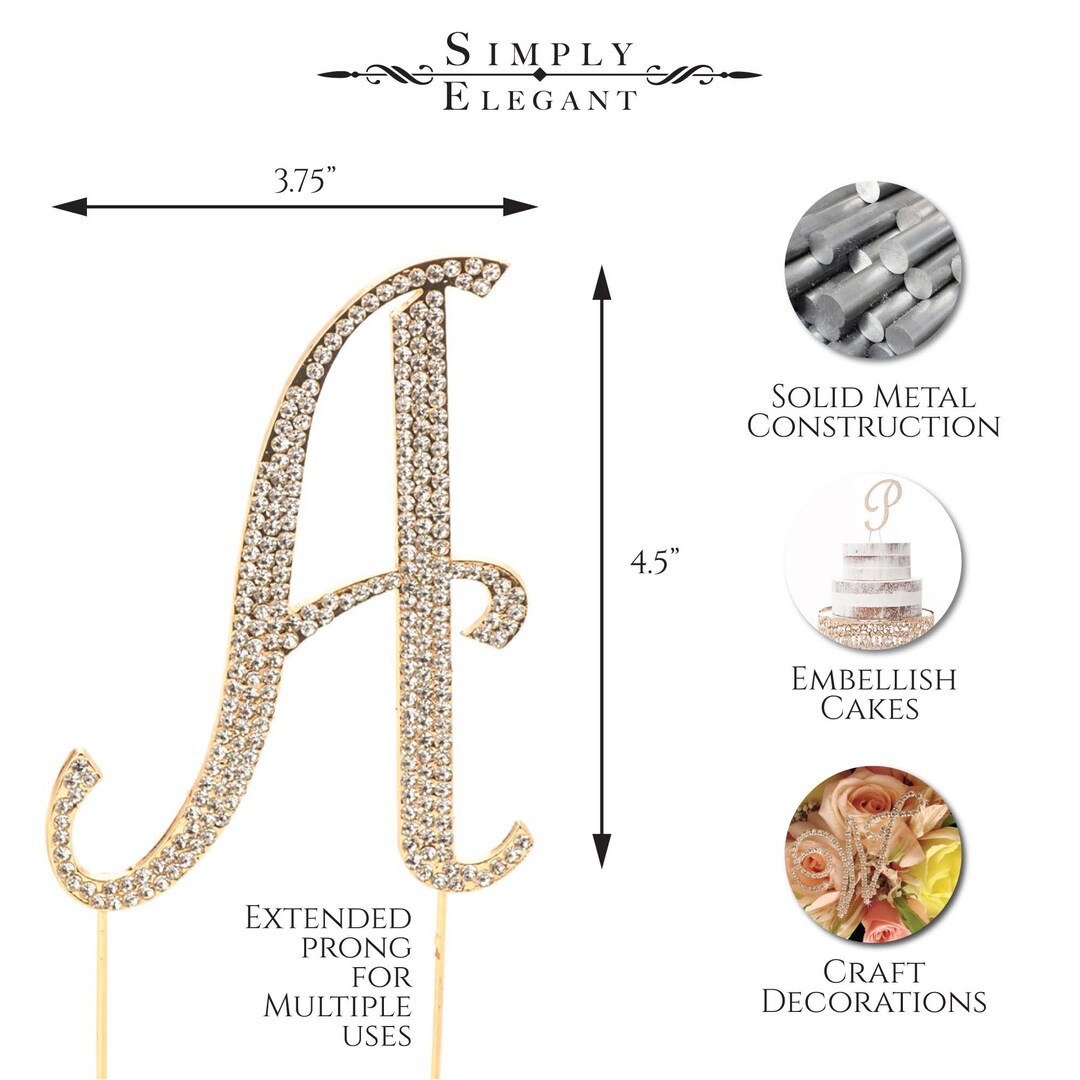 Premium Cake Topper Letter C - Gold - Etsy