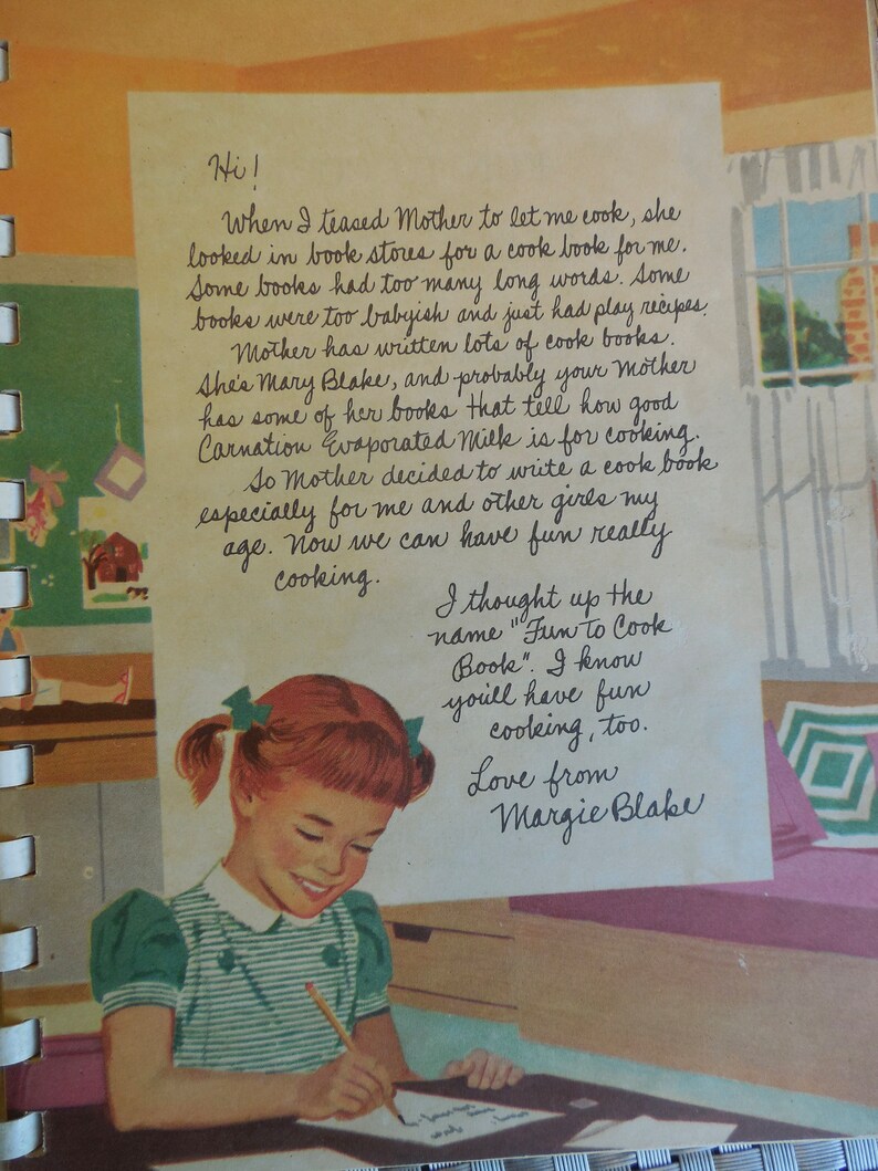 Fun to Cook Book by Margie Blake Carnation Co. 1955 - Etsy
