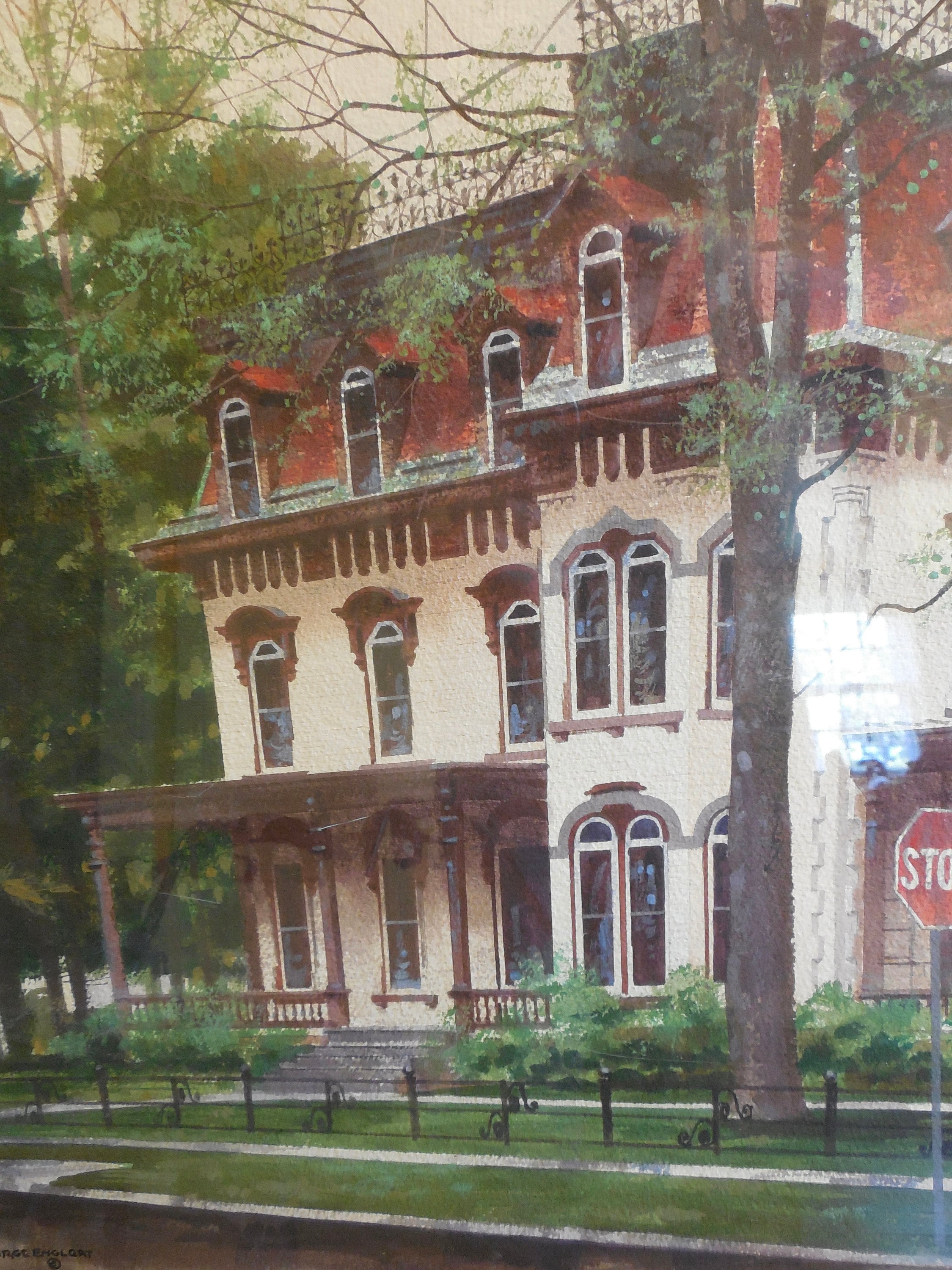 Listed Artist George Englert Watercolor Painting of Tivoli, NY House - Etsy
