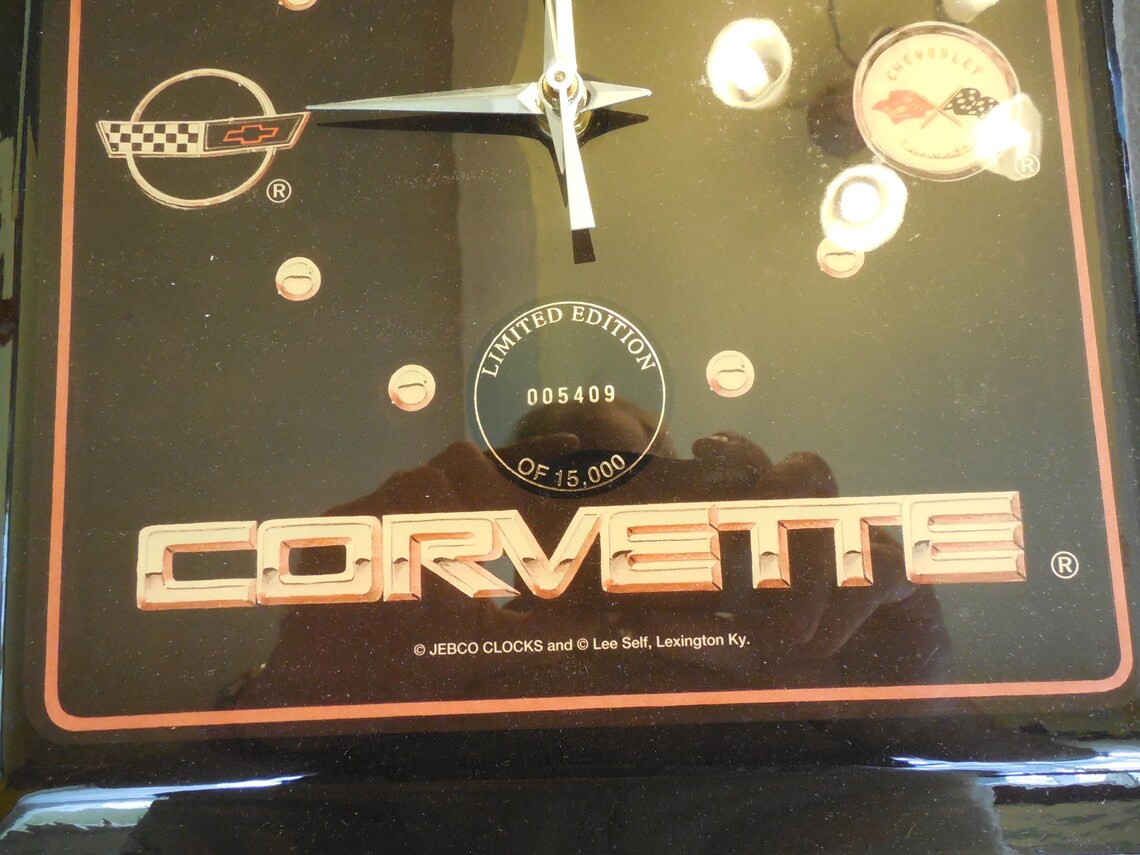 Lee Self Corvette Wall Clock Jebco Limited Edition 40th Anniv. 5409/ ...