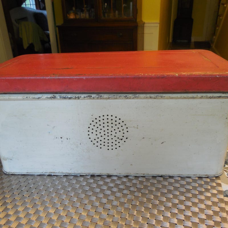 Tin Bread Box - Etsy