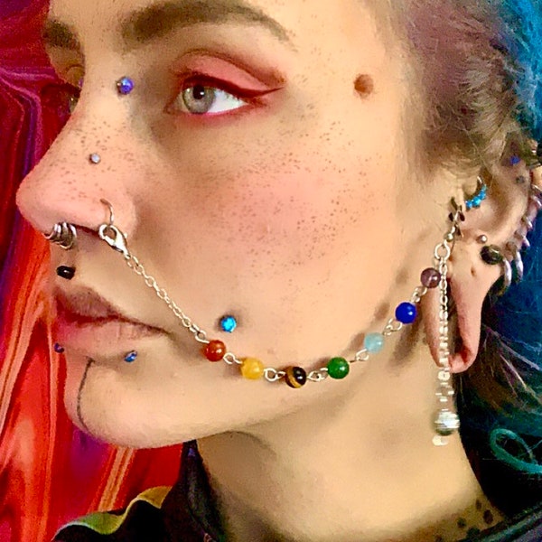 Nose Chain - Etsy