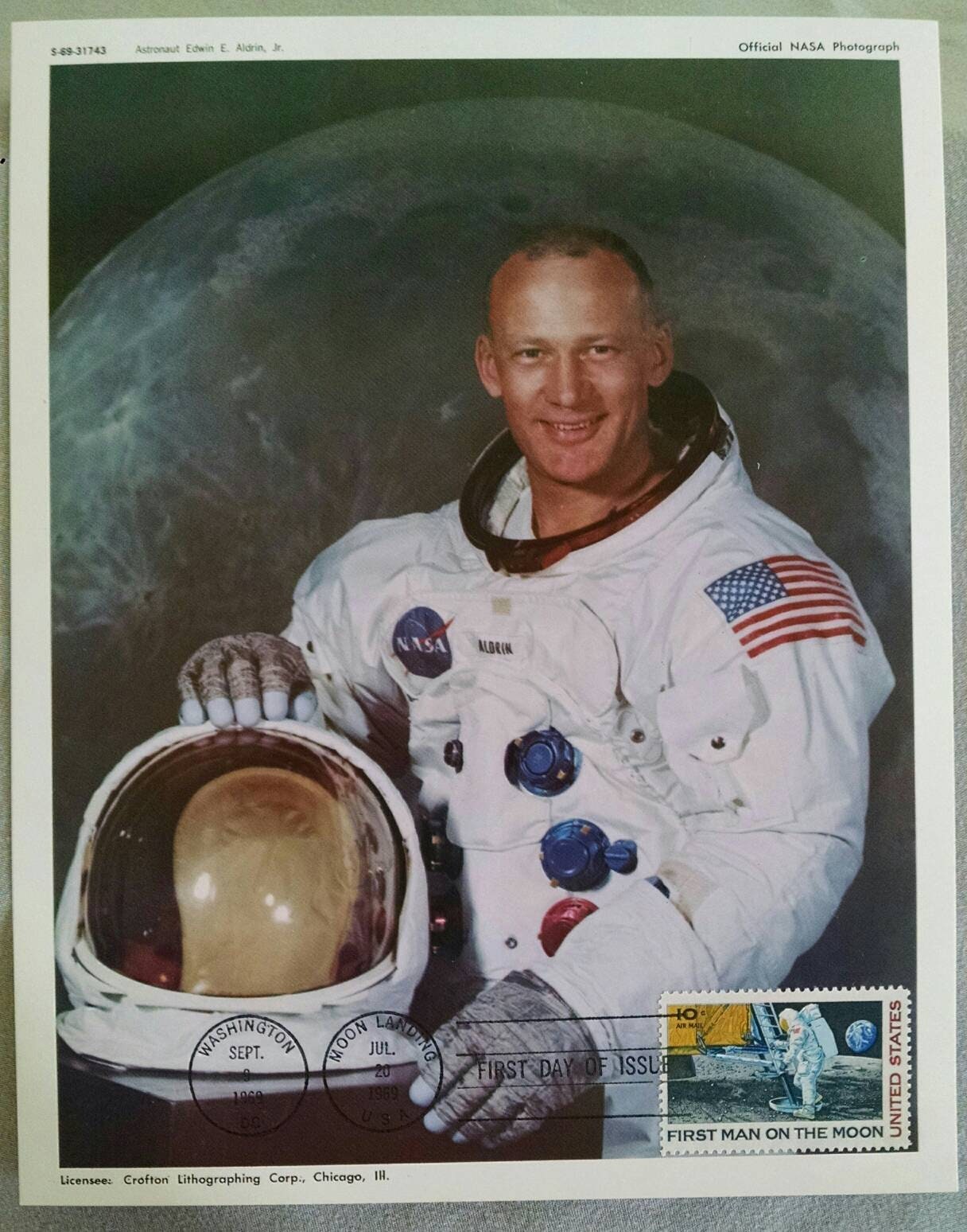 Apollo 11 First Day of Issue NASA Photographs - Etsy