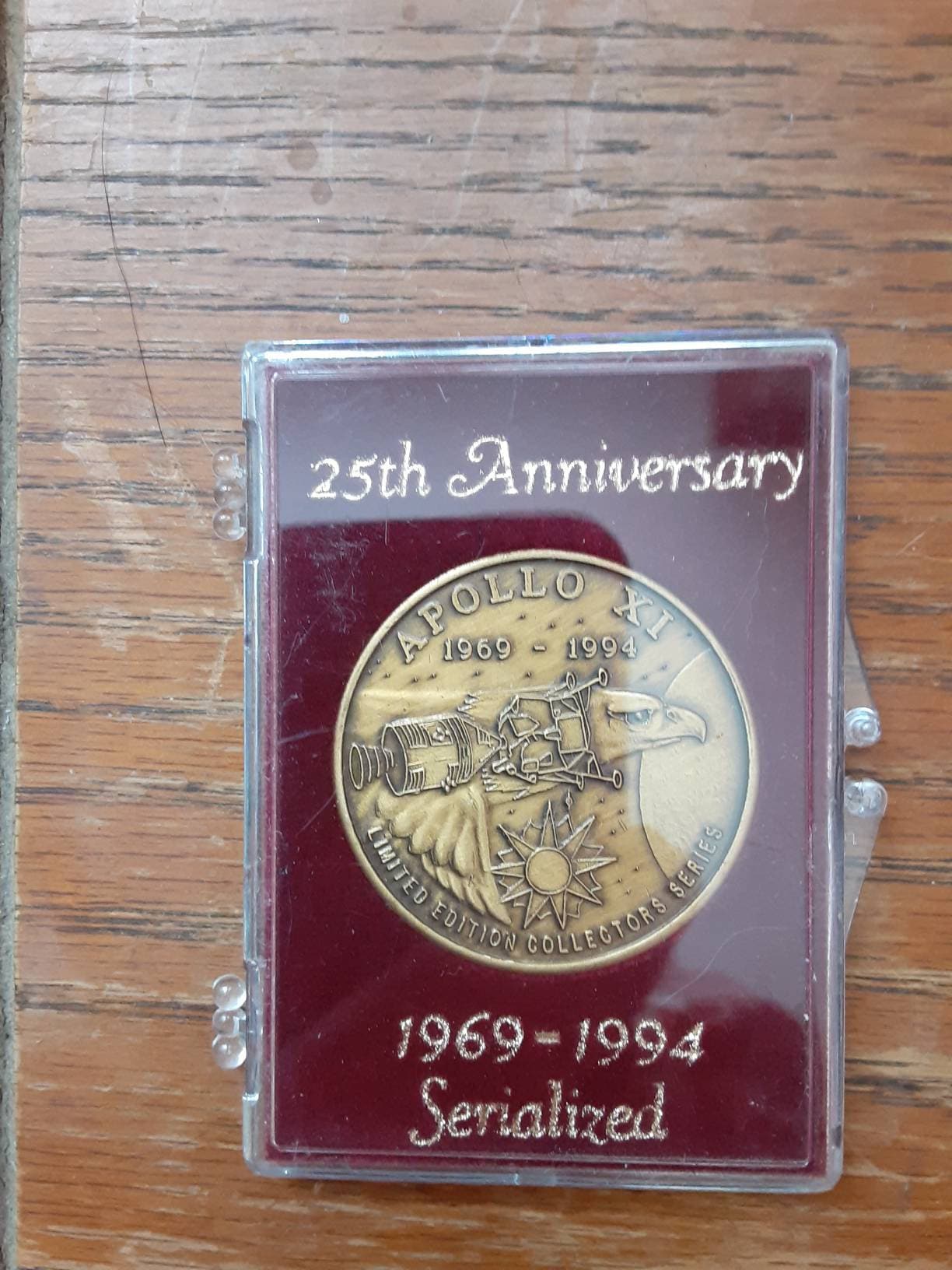 Apollo 11 25th Anniversary Medallion Serialized - Etsy