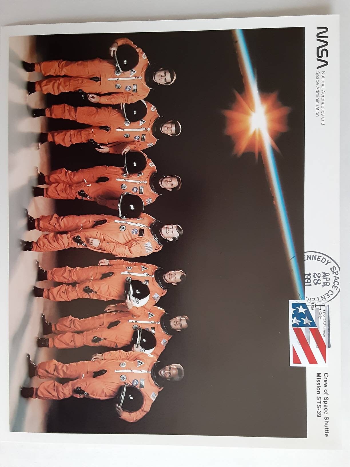 NASA STS-39 Crew Photo With Launch Date Hand Cancelled - Etsy