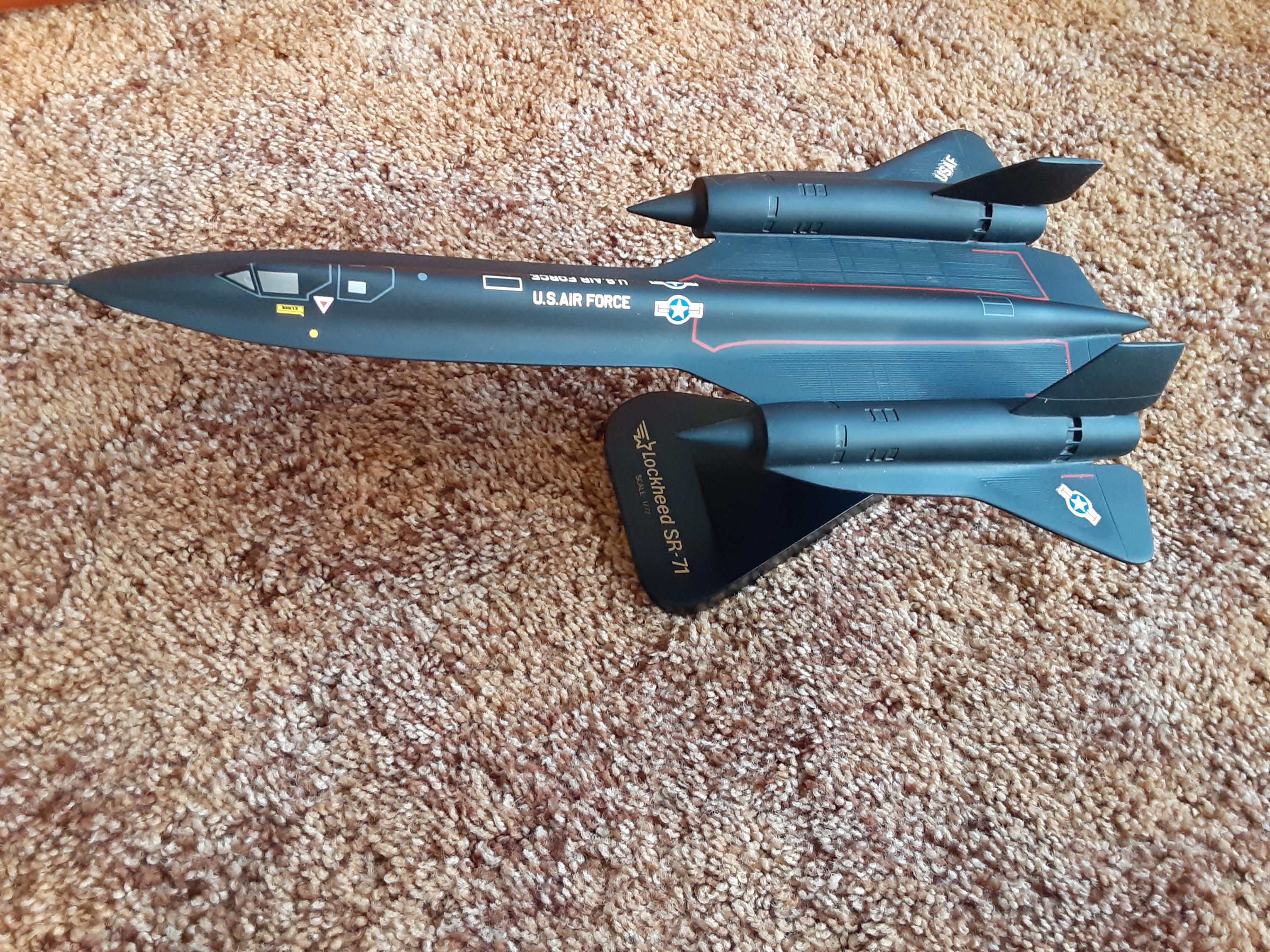Lockheed SR-71 1/72 Scale Model - Etsy