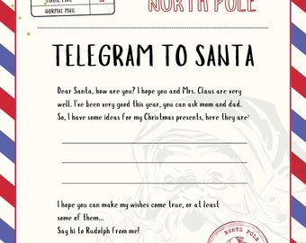 Carta a Papá Noel | Letter to Santa in Spanish - Etsy