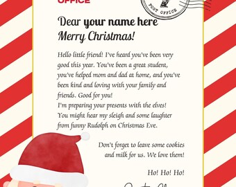 SPANISH Santa Kit - Kit De Papa Noel - Printable Letter From Santa - Etsy