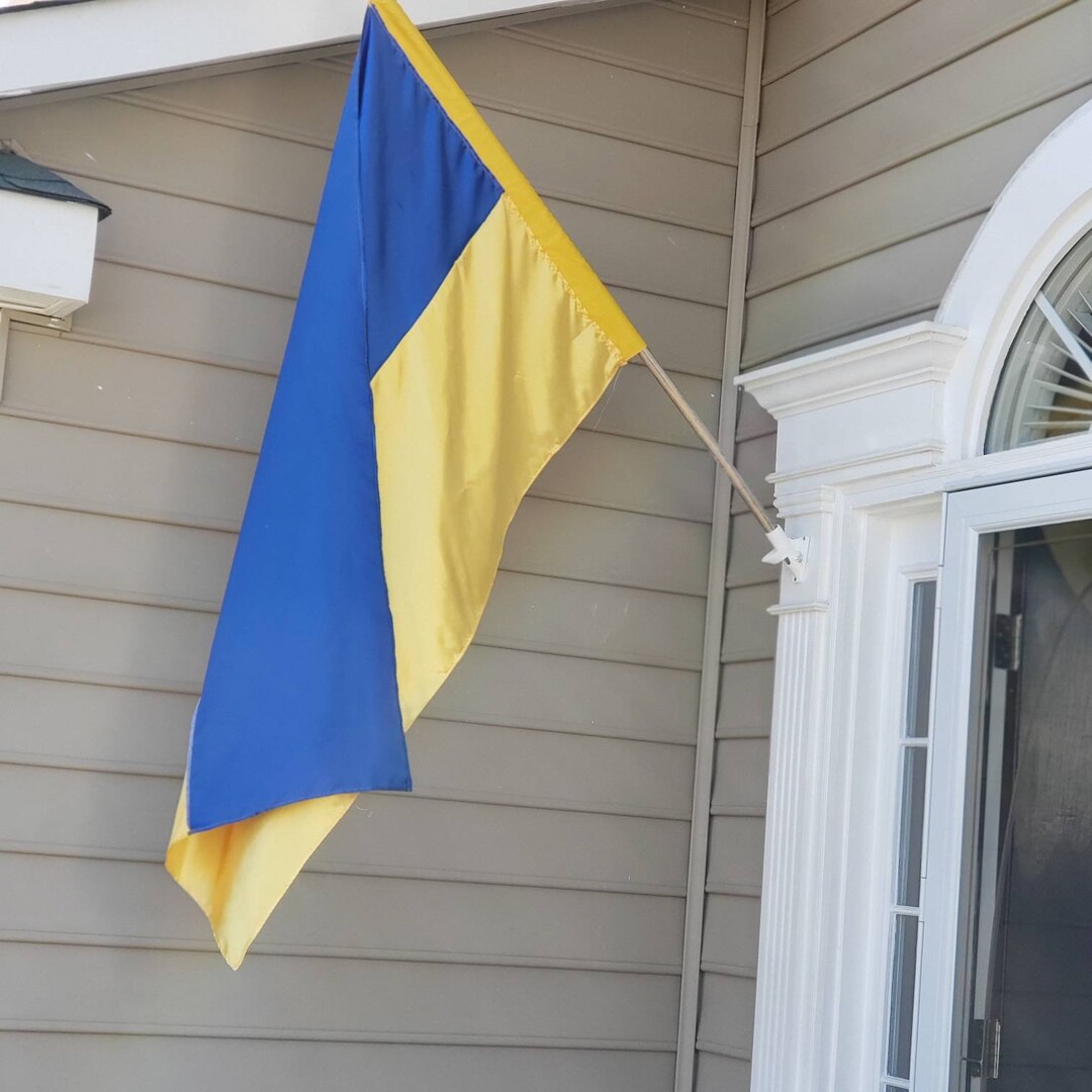 Ukraine Flag - Satin Ukrainian Flag - Size - 3x5 Ft - Blue and Yellow ...