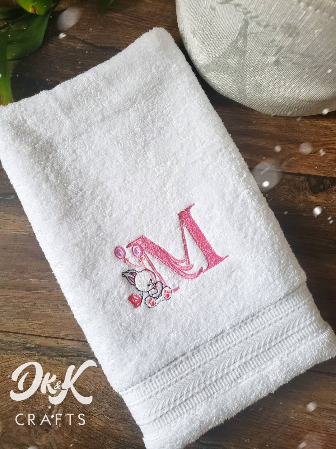Personalized Towels, Monogrammed Towels, Kids Towels, Bath Hand Towel ...